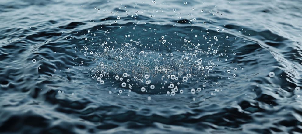 Water Bubble Drop Splash Background, Foam, Wave Stock Illustration ...