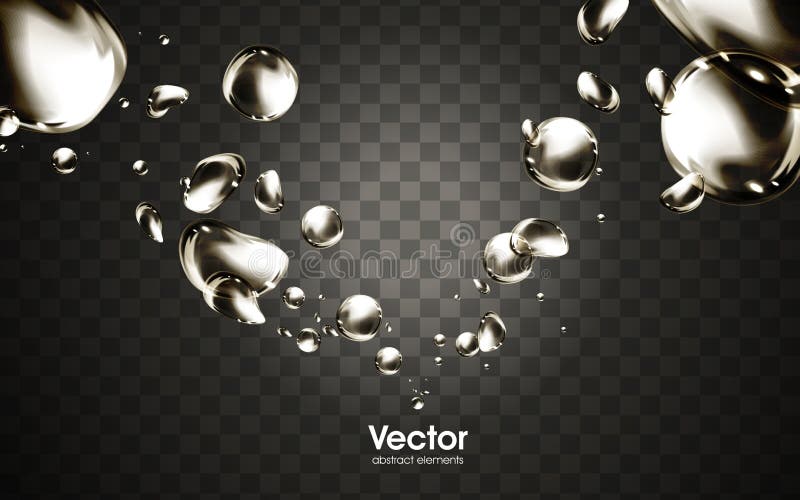 Water bubble elements stock illustration. Illustration of fantasy ...