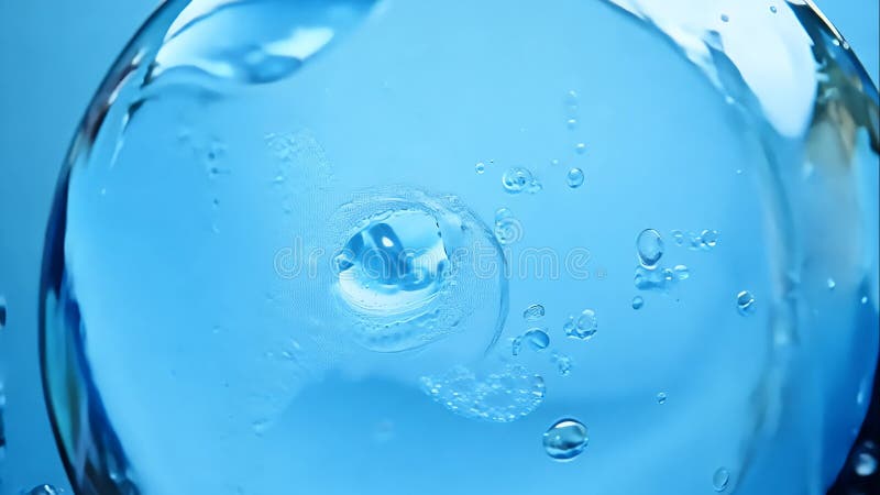 Water Bubble Floating in Mid-air, with Subtle Ripples and Refractions ...