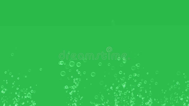 Water Bubble on Green Screen Background Motion Graphic Effect. Stock ...