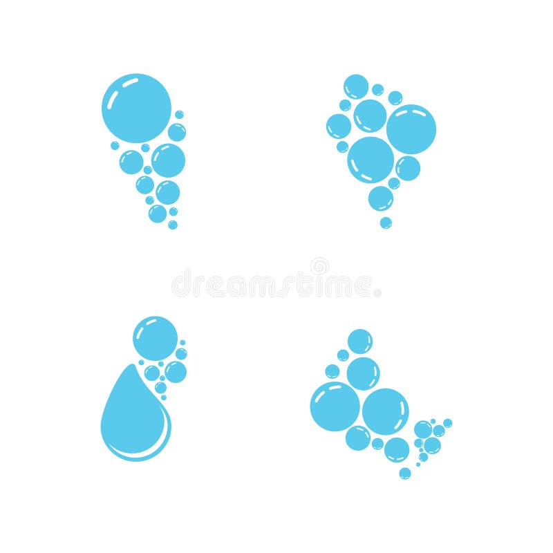 Water Bubble Icon Design Template Isolated Vector Image Stock Vector ...