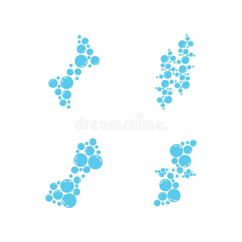 Water Bubble Icon Design Template Isolated Vector Image Stock Vector ...