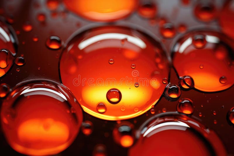 Water Bubble Macro Abstraction Oil Pattern Background Liquid Stock ...