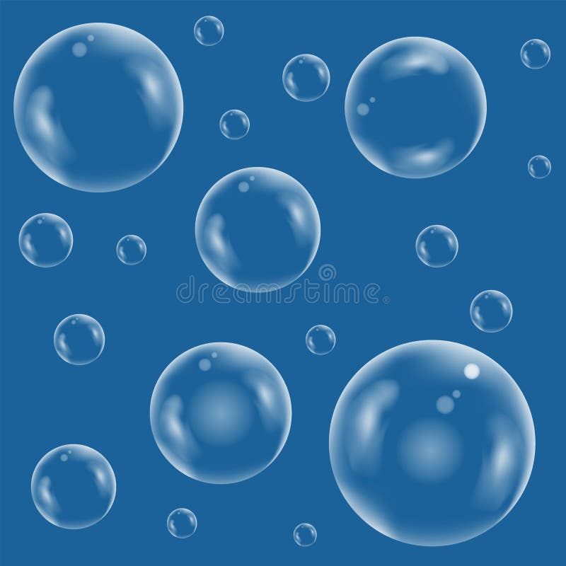 Set of water bubble. stock vector. Illustration of element - 13172101