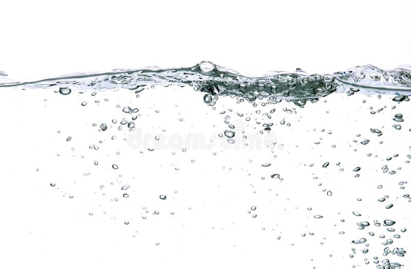 Isolated Water Splashing Panorama with Bubbles Stock Image - Image of ...