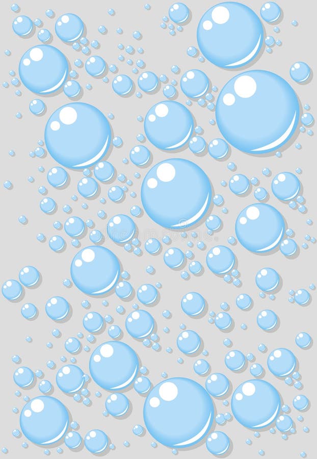 Water bubbles stock vector. Illustration of drop, surface - 38272160