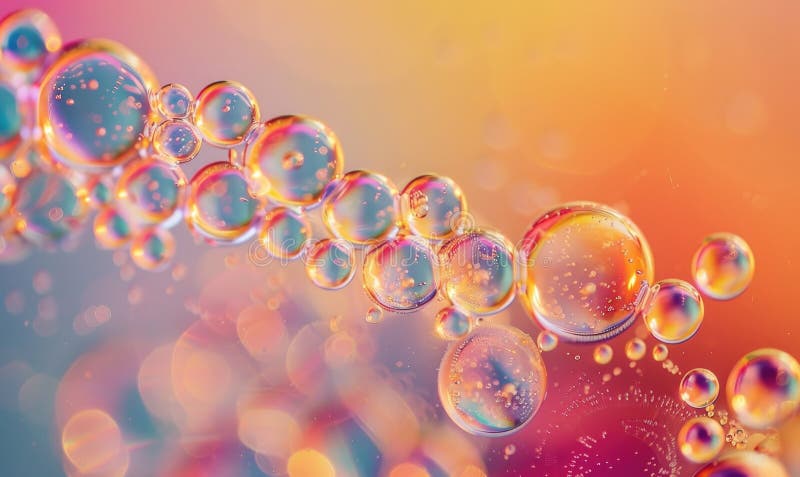 Water Bubbles in Air Abstract Background Stock Illustration ...