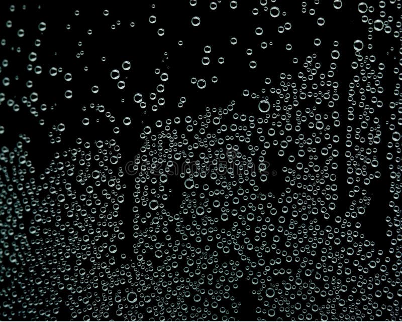 Water Bubbles on a Black Background As a Background Stock Image - Image ...