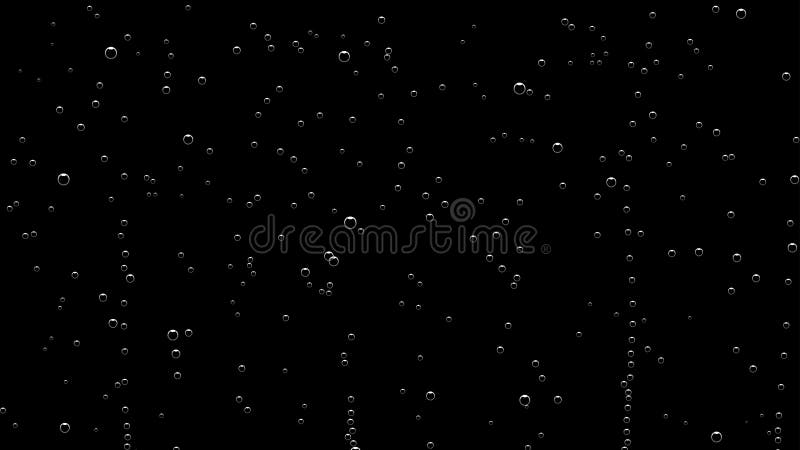 Water Bubbles On Black Background Stock Vector - Illustration of purity ...