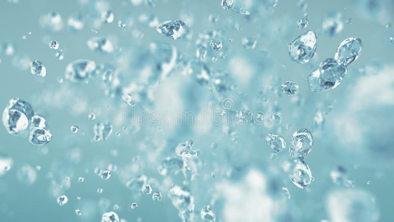 Water Bubbles Flying in Super Slow Motion 4K Stock Video - Video of ...