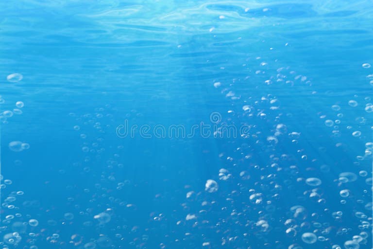 Water bubbles going up stock illustration. Illustration of underwater ...
