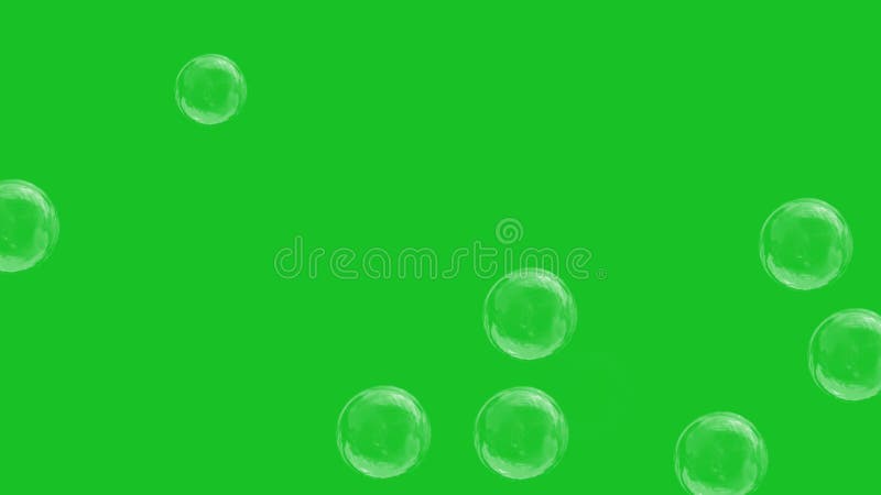 Water Bubbles on Green Screen Background Motion Graphic Effects Stock ...