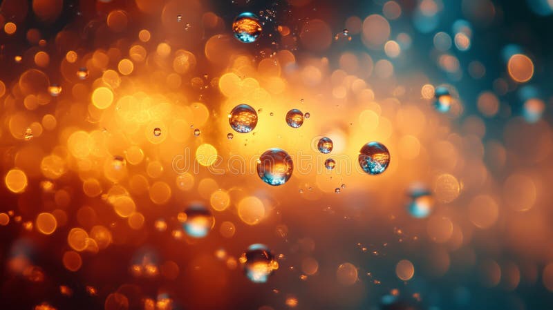 Water Bubbles Light and Color Abstract Background Stock Photo - Image ...
