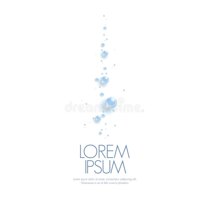 Water Bubbles Poster. Vector Illustration Decorative Design Stock ...