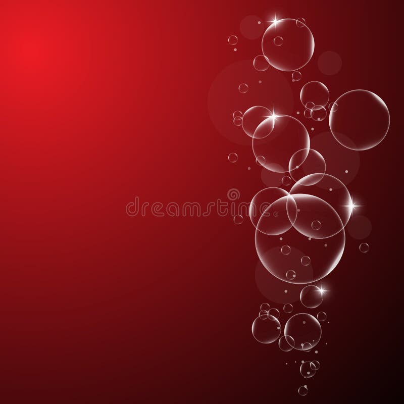 Red Bubbles In Water