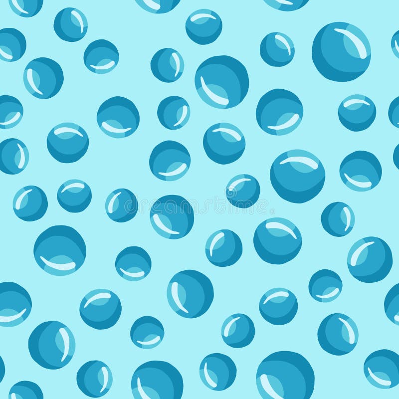 Water Bubbles Seamless Pattern Abstract Geometrical Circle Wallpaper ...