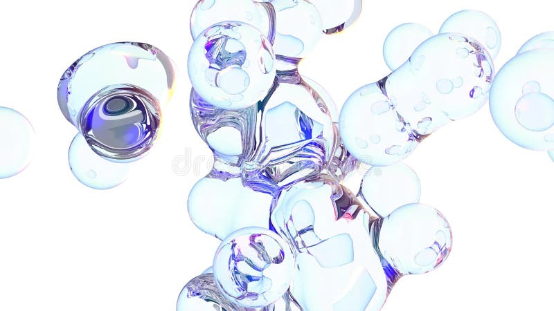 Water Bubbles Slowly Float Up Slow Motion 1000 FPS 3d Stock ...