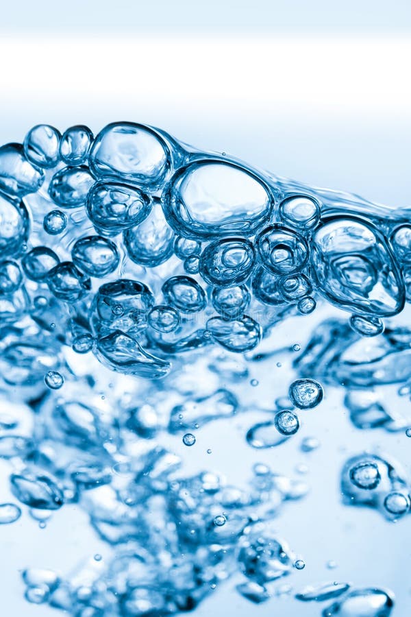 Abstract Water Splash With Bubbles Stock Photo - Image of clean ...