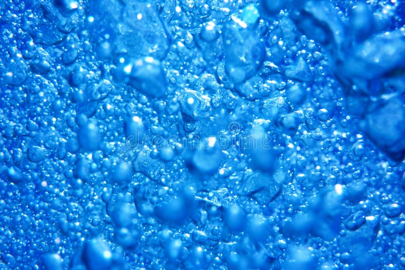 Underwater Blue Sea Bubbles Textures for Background Stock Image - Image ...