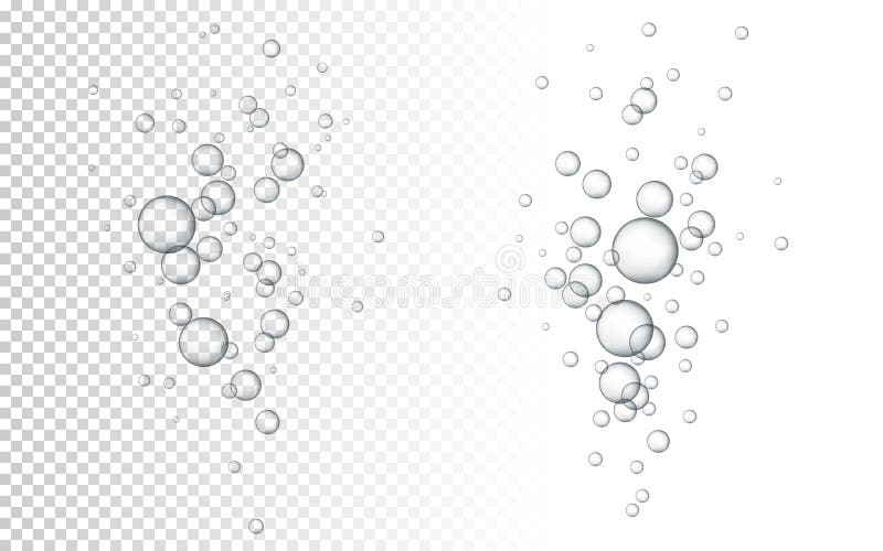 Water Bubbles Vector Illustration. Abstract Bubbles. White Transparent ... Water Bubbles Vector Illustration. Abstract Bubbles. White Transparent ...