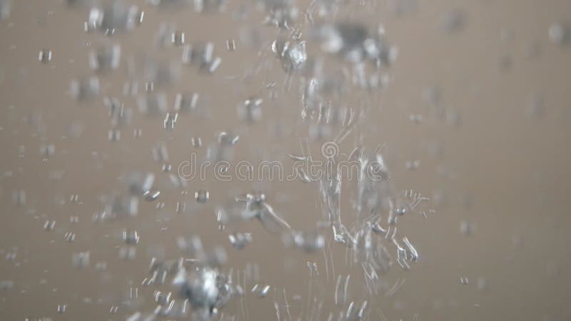 Air Bubbles Rising Up To Surface in Blue Clean Ocean. Person Drowning ...