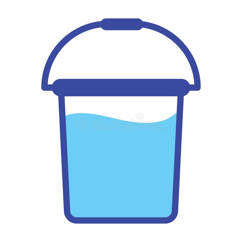 Water Bucket Icon stock vector. Illustration of basket - 333899825