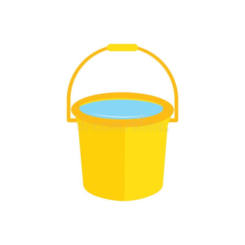 Water Bucket Icon Logo Vector Stock Vector - Illustration of ...