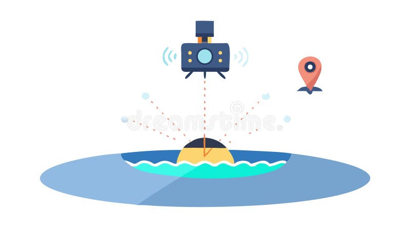 Water Buoy Satellite, Ocean Data Collection Device, Vector Design ...