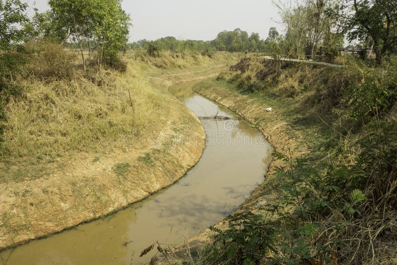 Dry canal stock image. Image of black, background, dust - 141973827