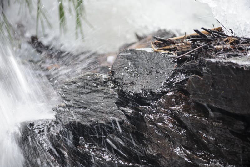 Chaotic Flow of Water Down Stream Bed Stock Photo - Image of england ...
