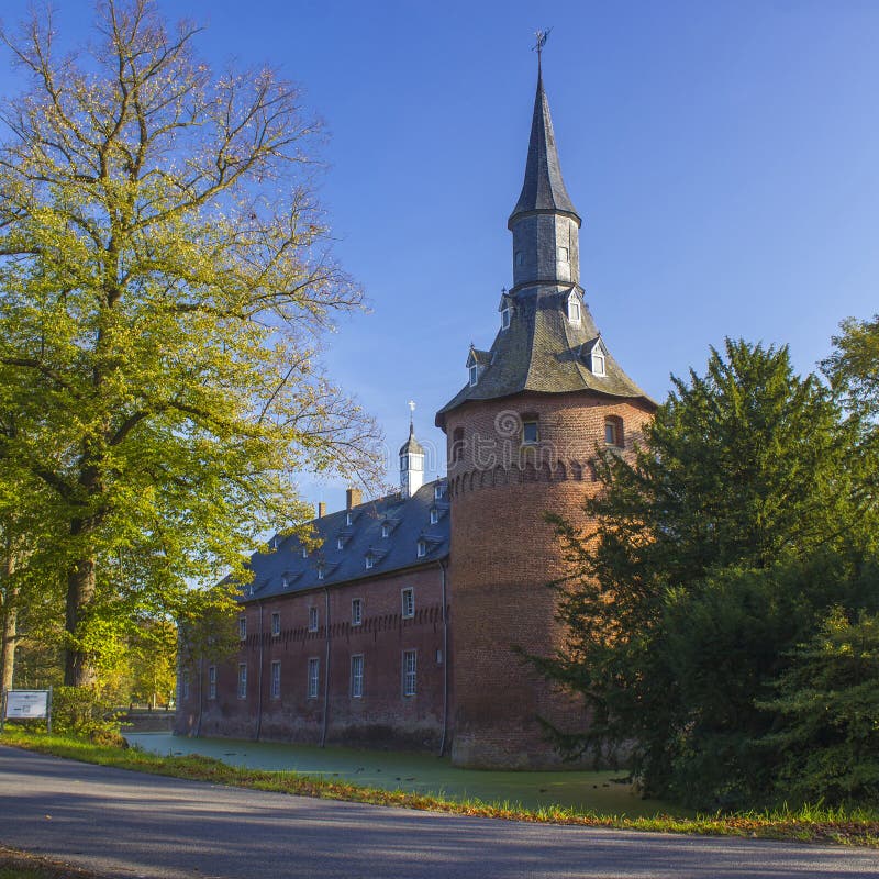 Water Castle Wissen, Weeze, Germany Stock Photo - Image of westfalia ...