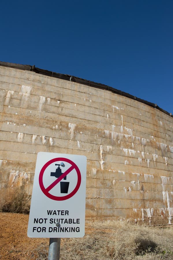 Water Catchment Outback stock photo. Image of wall, blue - 19868760