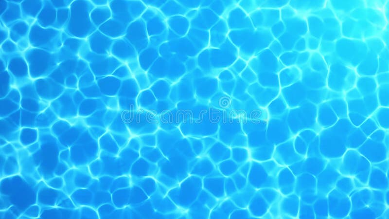 Water Caustic Backgoround. Pure, Clean Blue Water in the Pool. Seamless ...