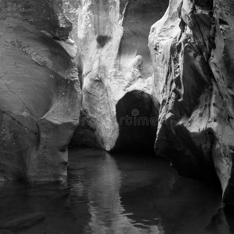 Water in a cave stock image. Image of stream, river, background - 5245483