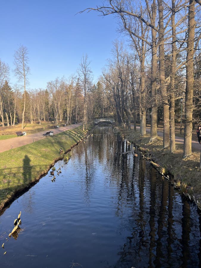 Water Channel in the park stock photo. Image of europe - 237527884