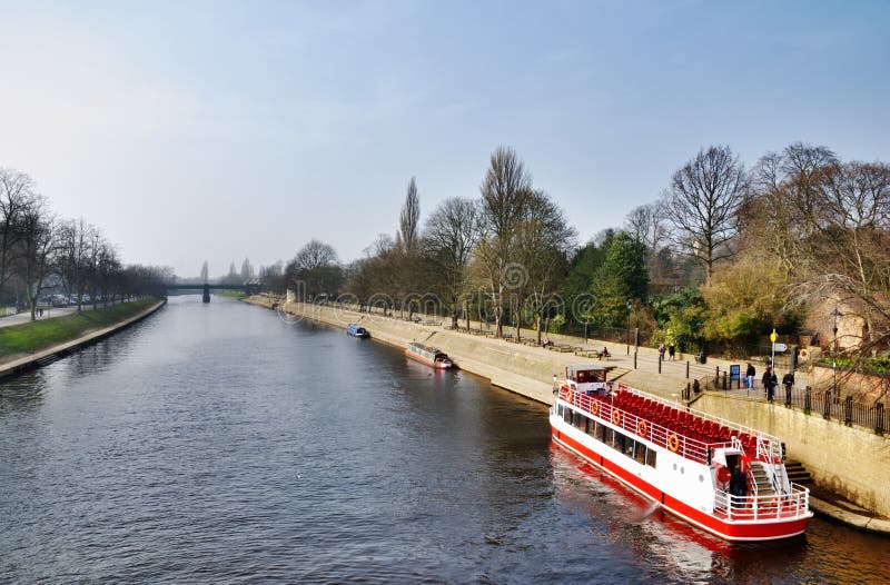 Water Channel and Promenade Stock Photo - Image of sunshine, passenger ...
