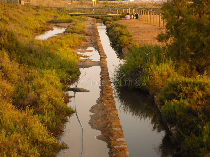 A water channel stock image. Image of channel, beach - 121206805