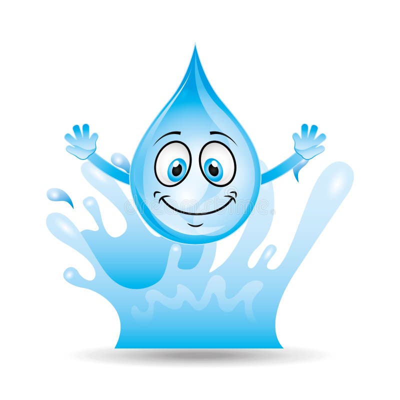 Water character design stock illustration. Illustration of droplet ...