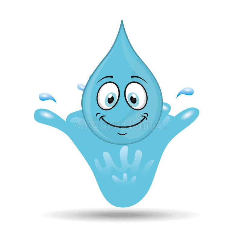 Water character design stock illustration. Illustration of clean - 69895297
