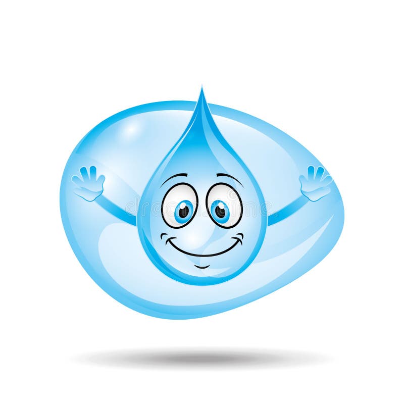 Water character design stock illustration. Illustration of cool - 69895311