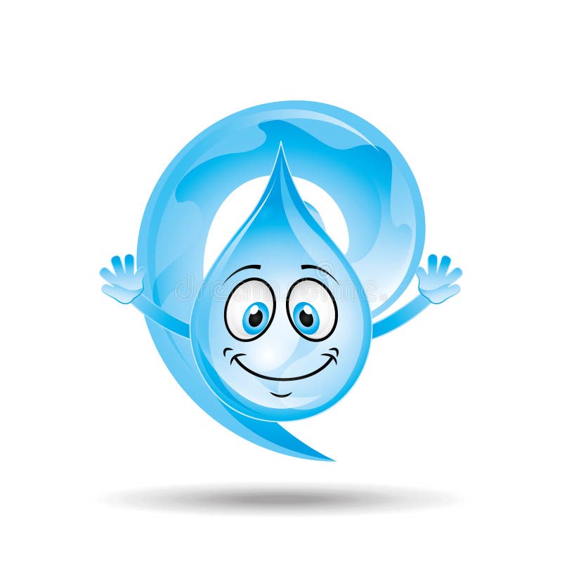 Water character design stock illustration. Illustration of clean - 69895316