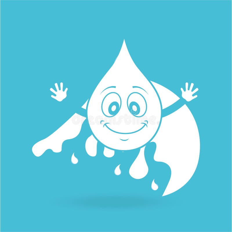 Water character design stock illustration. Illustration of cute - 69906715