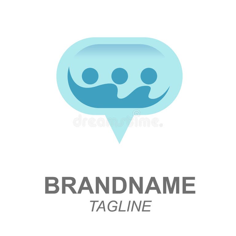 Water Chat Logo Vector Water Chat Logo Icon Design Stock Vector ...