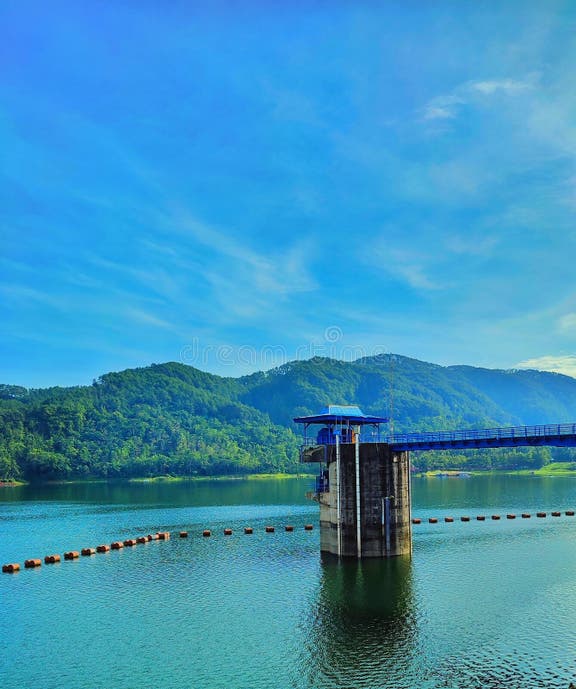 Water Checkpoint Which is in a Reservoir. Stock Photo - Image of ...