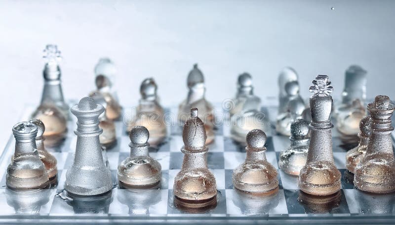 Water Chess Pieces Symbolize the Struggle between Light and Darkness in ...