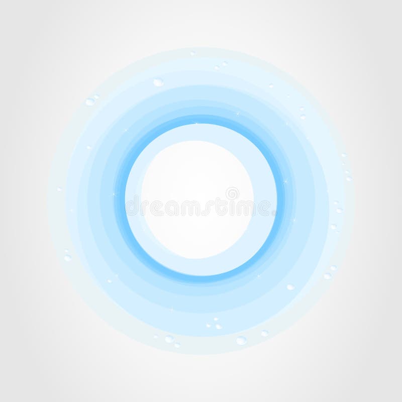 Water circle stock vector. Illustration of reflection - 20421700