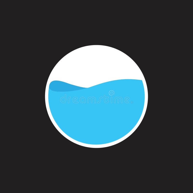 Water in Circle 3d Design Vector Stock Vector - Illustration of round ...