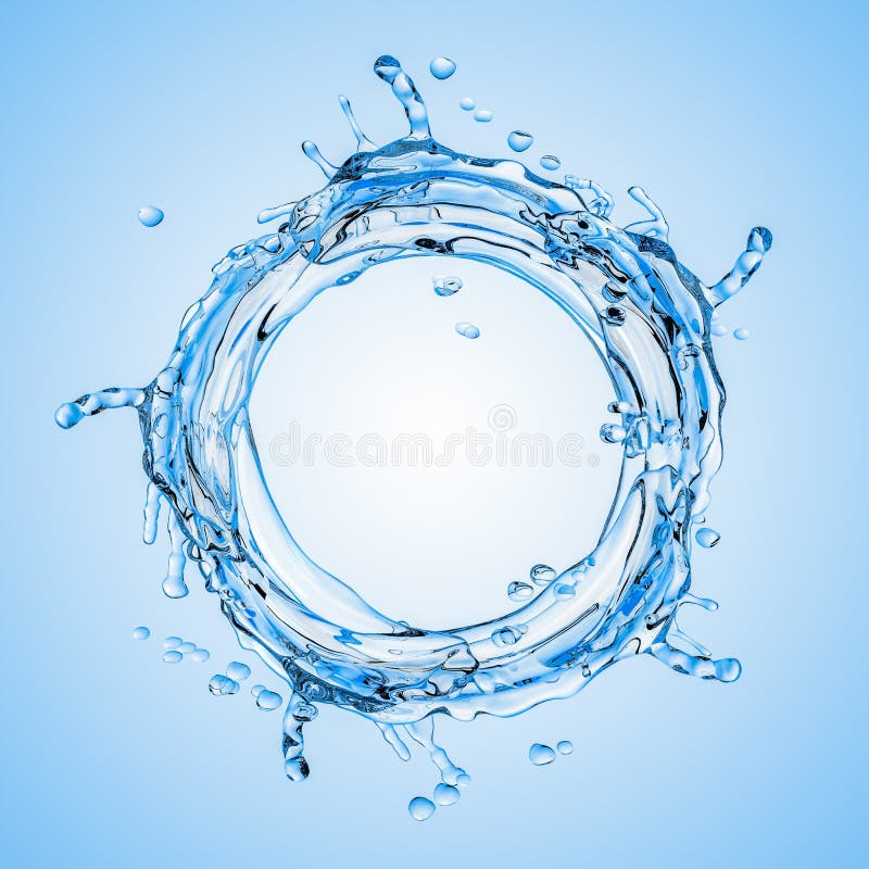 Circle of water droplet stock illustration. Illustration of drops ...