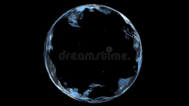 Water Circle Motion Graphics with Plain Black Background Stock Video ...