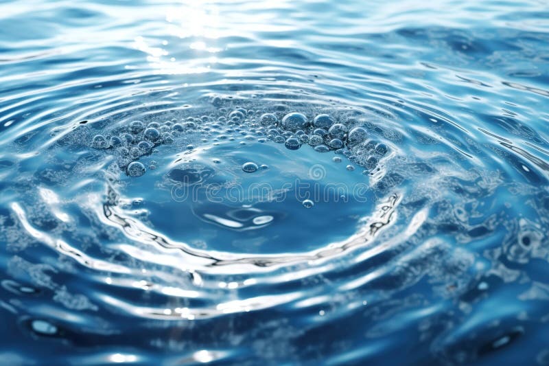 Water Circle. Generated by Ai Stock Illustration - Illustration of ...